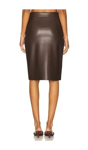Susana Monaco Faux Leather Pencil Skirt