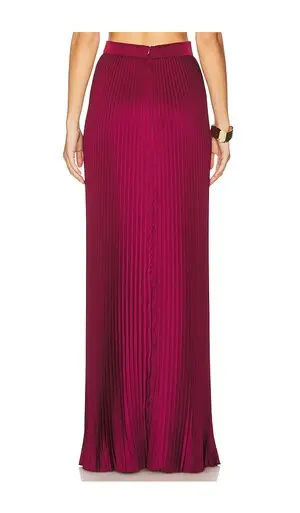 L'IDEE Gala Skirt - Wine