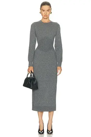 Givenchy Open Back Ribbed Cashmere Dress