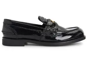 Miu Miu Shiny Leather Penny Loafers