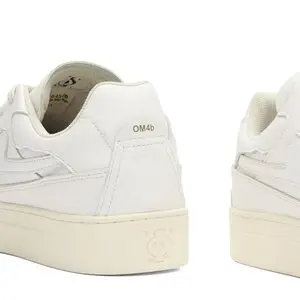 S.W.C STEPNEY WORKERS CLUB Omni S-strike Leather Sneakers - White