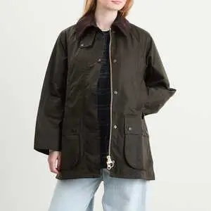 Barbour Beaufort Wax Jacket - Olive/classic