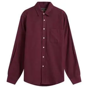 Portuguese Flannel Teca Flannel Shirt Bordeaux
