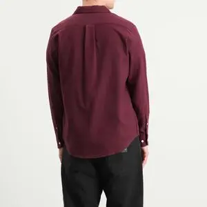 Portuguese Flannel Teca Flannel Shirt - Bordeaux
