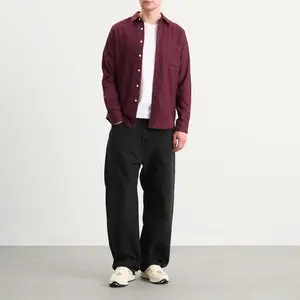 Portuguese Flannel Teca Flannel Shirt - Bordeaux