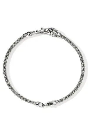 John Hardy Sterling Diamond & Sapphire Naga Bracelet - Silver