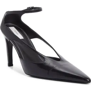 TOTEME Strappy Pointed-toe Pumps - Black