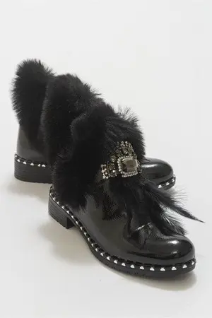 PROLOGUE SHOES Polina Faux-fur Lined Boot