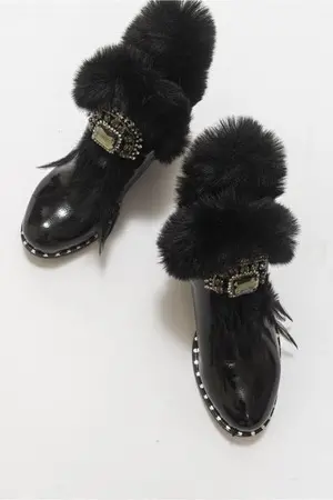 PROLOGUE SHOES Polina Faux-fur Lined Boot