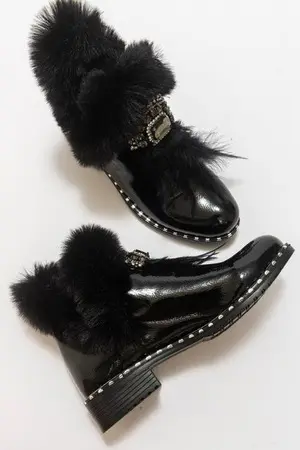 PROLOGUE SHOES Polina Faux-fur Lined Boot