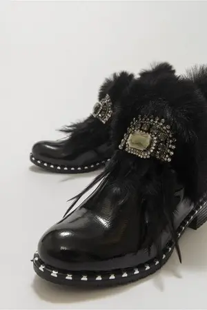 PROLOGUE SHOES Polina Faux-fur Lined Boot