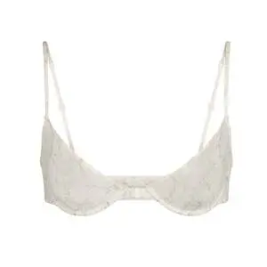 SKIMS Milky Sheer Front Close Bra - Stone Pastel Snake Print