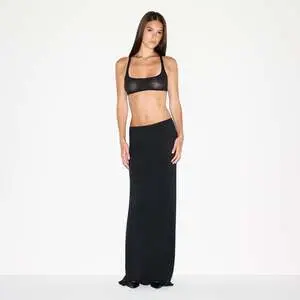 SKIMS Sheer Modal Scoop Bralette - Onyx