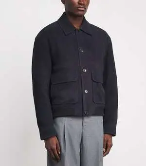 FRAME Suede Bomber Jacket