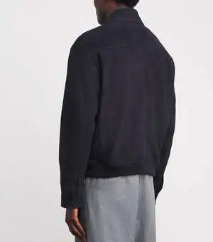FRAME Suede Bomber Jacket