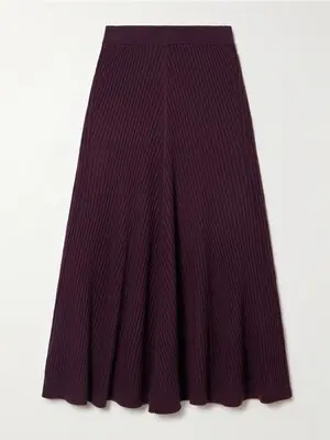 Victoria Beckham Ribbed Skirts