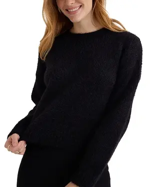 Bella Dahl Crewneck Sweater - Black
