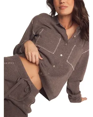 Bella Dahl Whipstitch Button Front Shirt