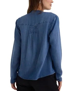 Bella Dahl Long Sleeve Pintuck Blouse