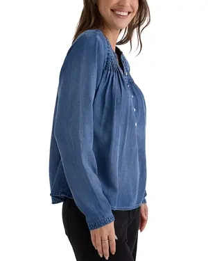 Bella Dahl Long Sleeve Pintuck Blouse