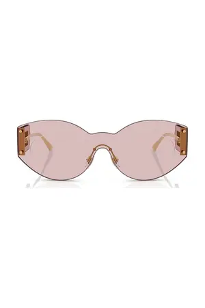 Versace Rimless Irregular Sunglasses