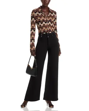 Ramy Brook Liv High Rise Wide Leg Jeans