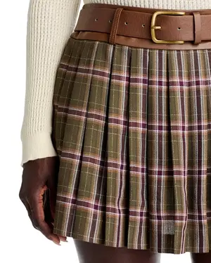 Ramy Brook Derrick Plaid Skirt