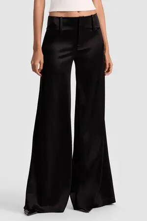 Alice + Olivia Olivia Satin Wide Leg Pant