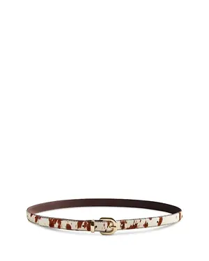 Madewell Silvia Skinny Western Belt - Soft Mahogany Multi
