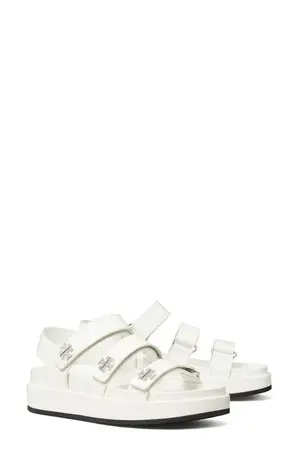 Tory Burch Kira Slingback Platform Sandal - Cloud/silver