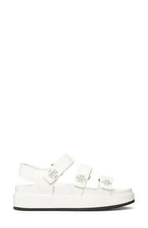 Tory Burch Kira Slingback Platform Sandal - Cloud/silver