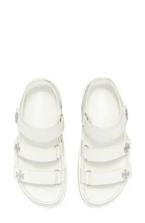 Tory Burch Kira Slingback Platform Sandal - Cloud/silver