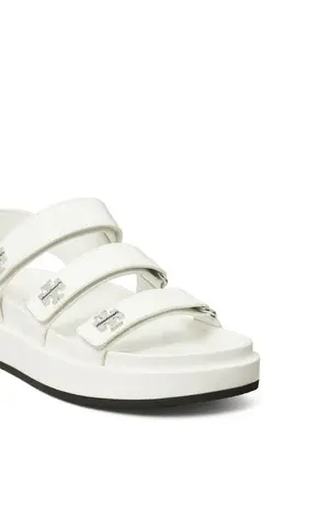 Tory Burch Kira Slingback Platform Sandal - Cloud/silver