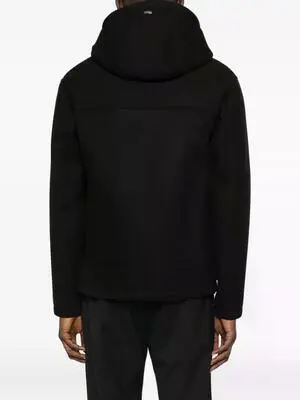 Herno Hooded Zip-up Jacket - Black
