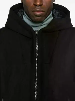 Herno Hooded Zip-up Jacket - Black