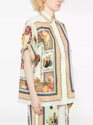 ALEMAIS Mercado Fruit-print Shirt - White
