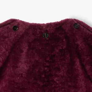 Burberry Detachable Scarf Shearling Jacket