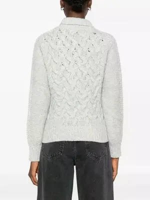 Eleventy Cable-knit Turtleneck Sweater