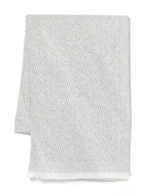 Eleventy Textured-weave Scarf - Grey
