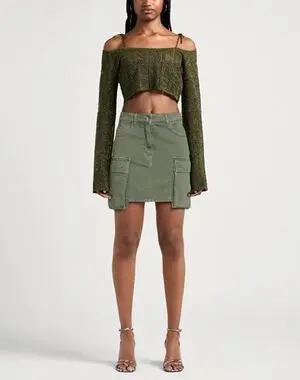 BARROW Mini Cotton Military Skirt