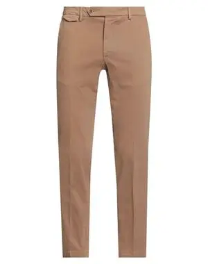 PAOLONI Pants Camel Size Cotton, Elastane - Beige