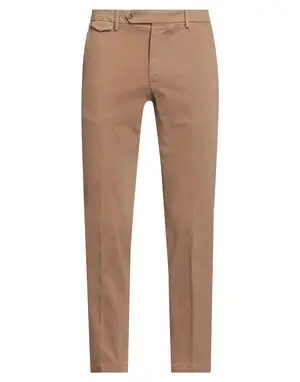 PAOLONI Pants Camel Size Cotton, Elastane - Beige