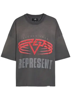 REPRESENT Living Legacy Logo Cotton T-shirt - Grey