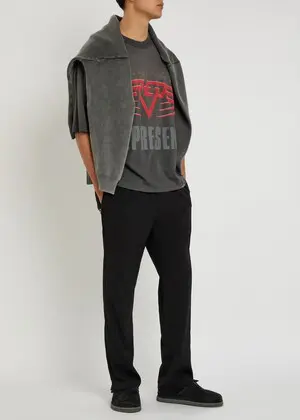 REPRESENT Living Legacy Logo Cotton T-shirt - Grey