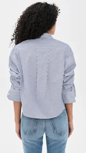 A.L.C. Maude Striped Poplin Top