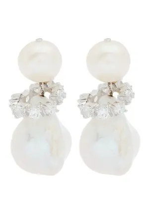Completedworks Baroque Drop Earrings - Pearl