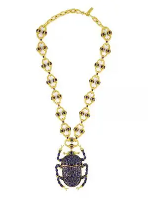 Begum Khan Windsor Beetle Necklace - Gold