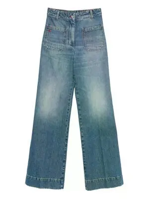 Victoria Beckham Raw Edge Hem Jeans For Women