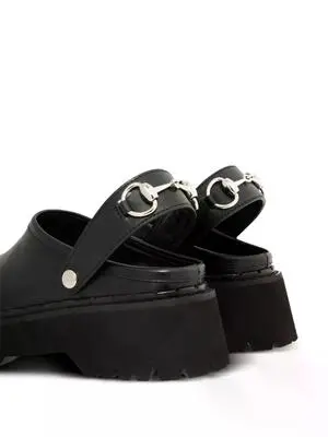Gucci Horsebit Platform Mules - Black