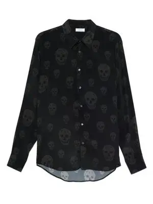 Alexander McQueen Skull-print Shirt - Black